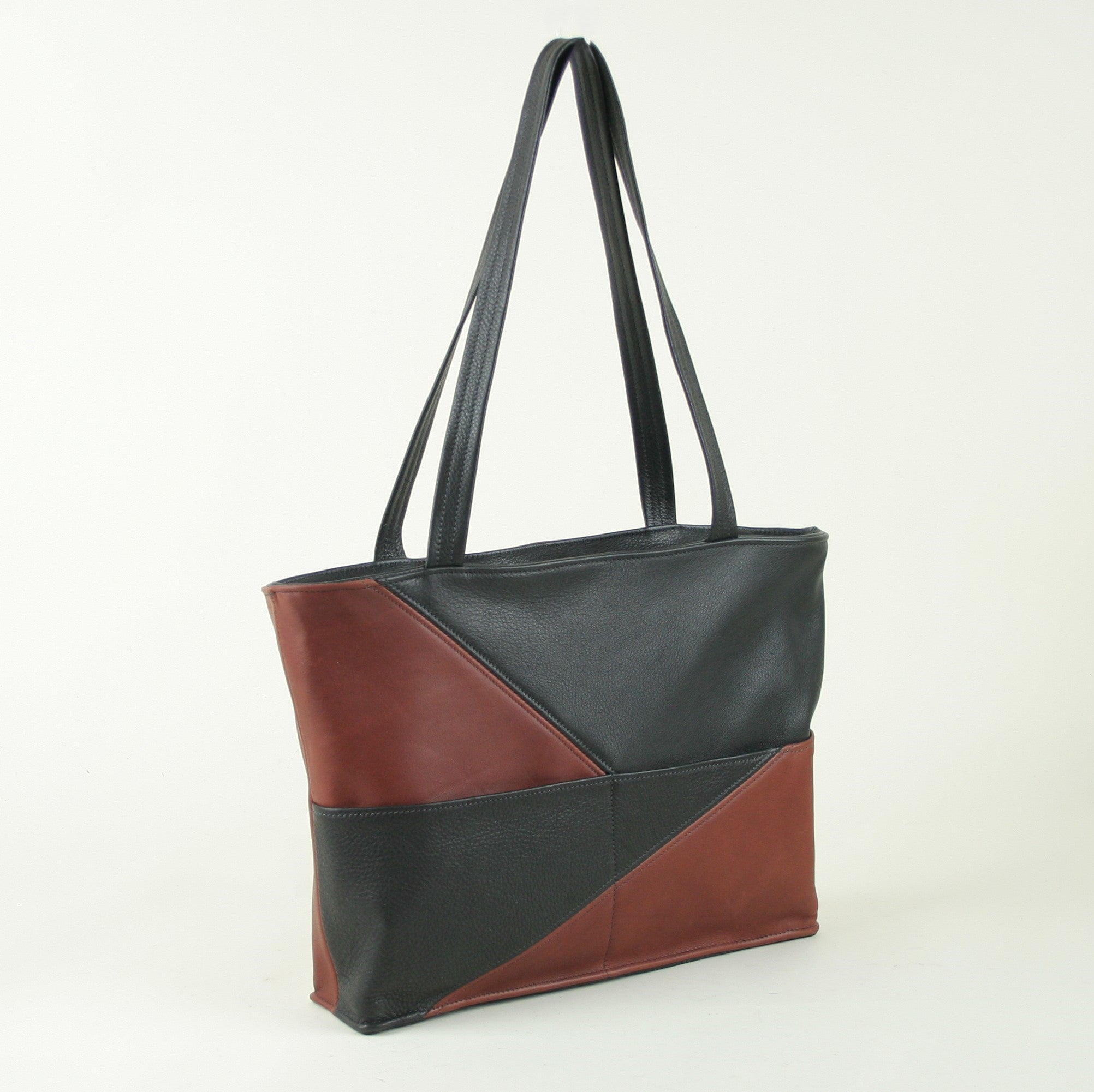 Diagonal Tote Bag – The Leather Works